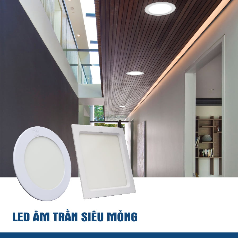 Tổng hợp những mẫu đèn led âm trần hot nhất 2019