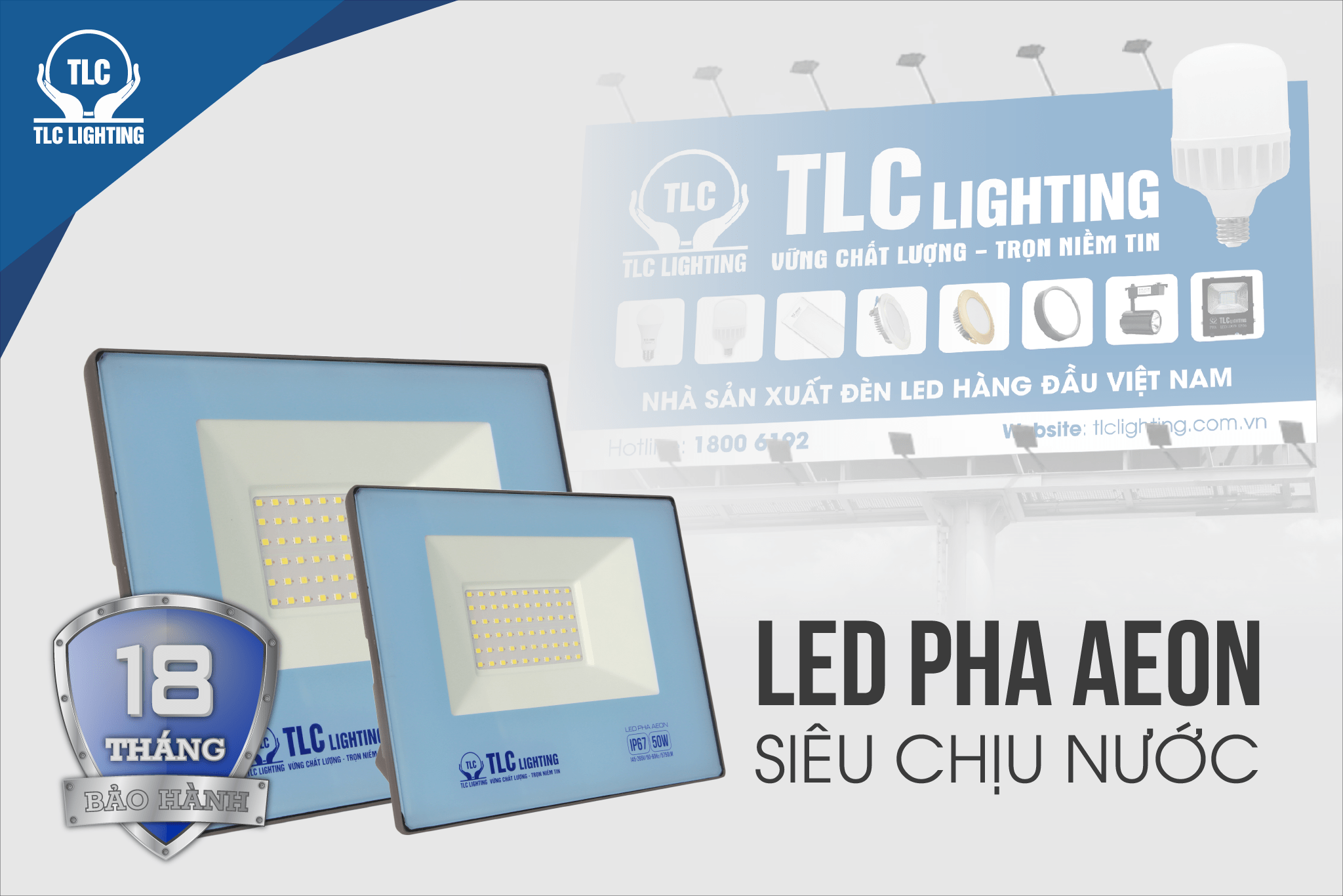Thông số đèn LED pha AEON - TLC Lighting
