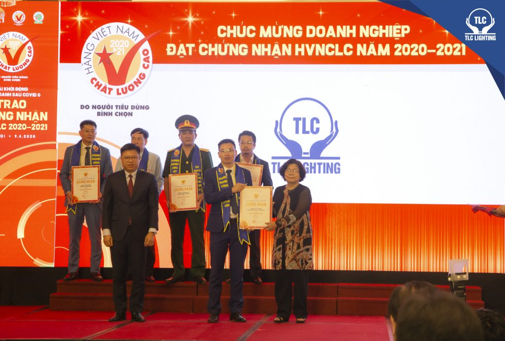 TLC Lighting được vinh danh Doanh Nghiệp HÀNG VIỆT NAM CHẤT LƯỢNG CAO 2020